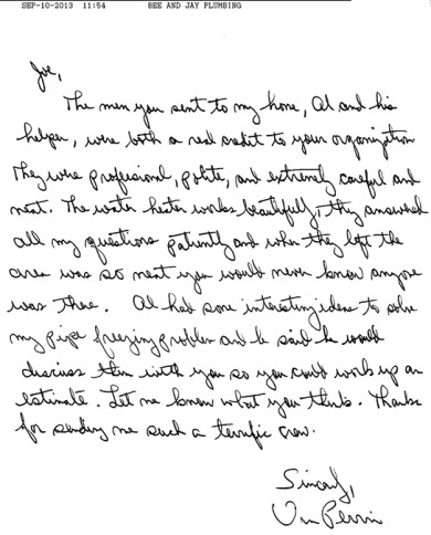 Testimonials - Bee & Jay Plumbing & Heating